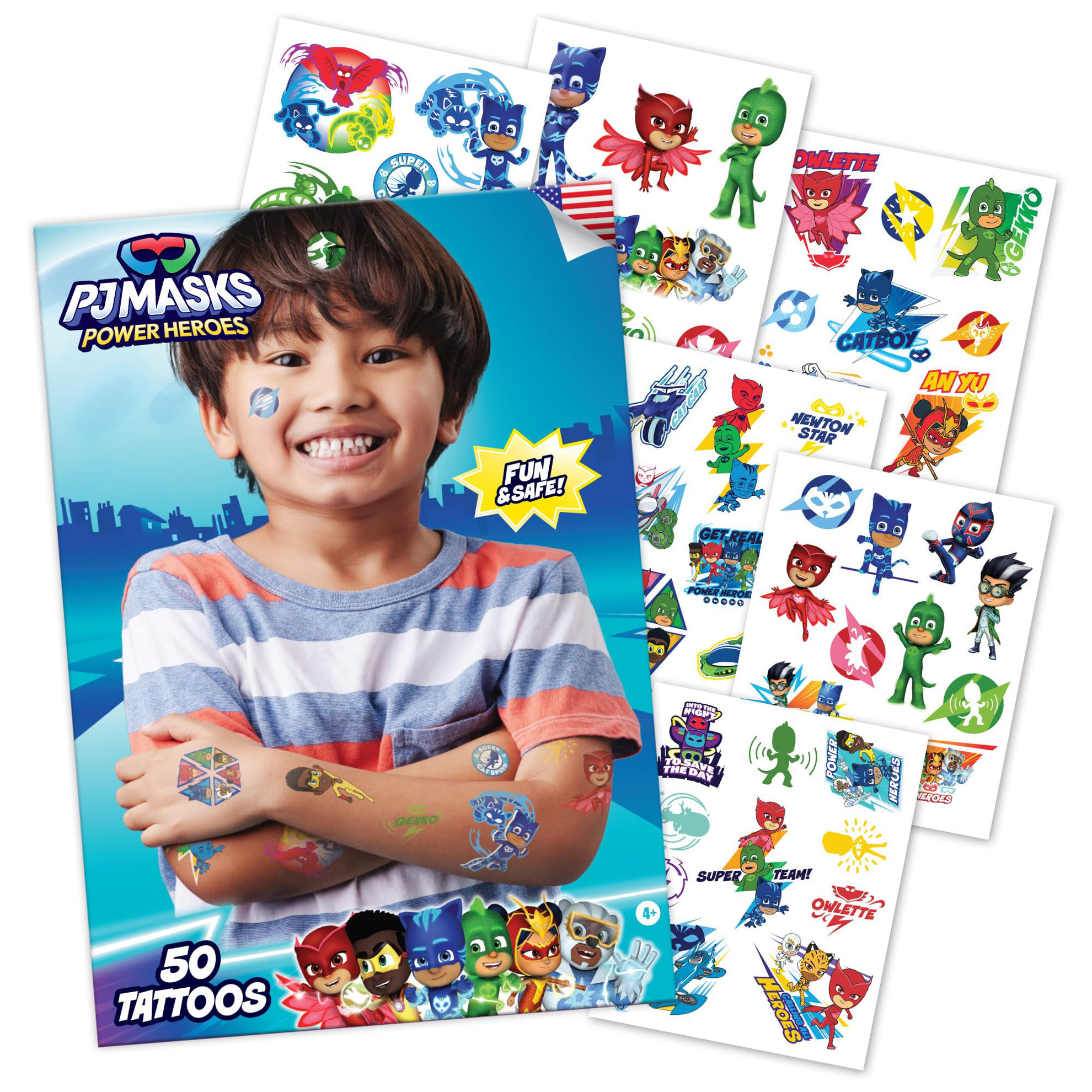 GetUSCart- 50 PJ Mask Tattoos For Kids For PJ Mask Party Favors, PJ ...