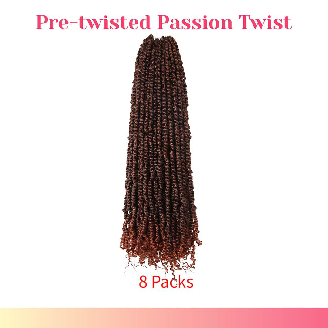 GetUSCart- The BOHOBABE 36 Inch Pre-twisted Passion Twist Hair 8 Packs ...