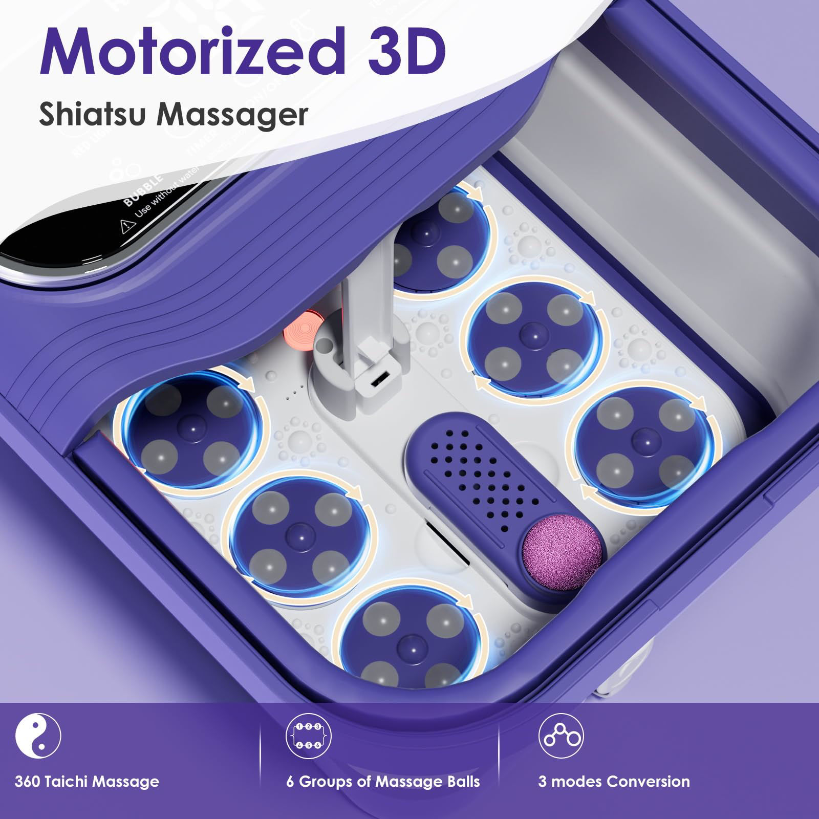 GetUSCart- Ranjova Foot Spa Electric Rotary Massage, Collapsible Foot ...