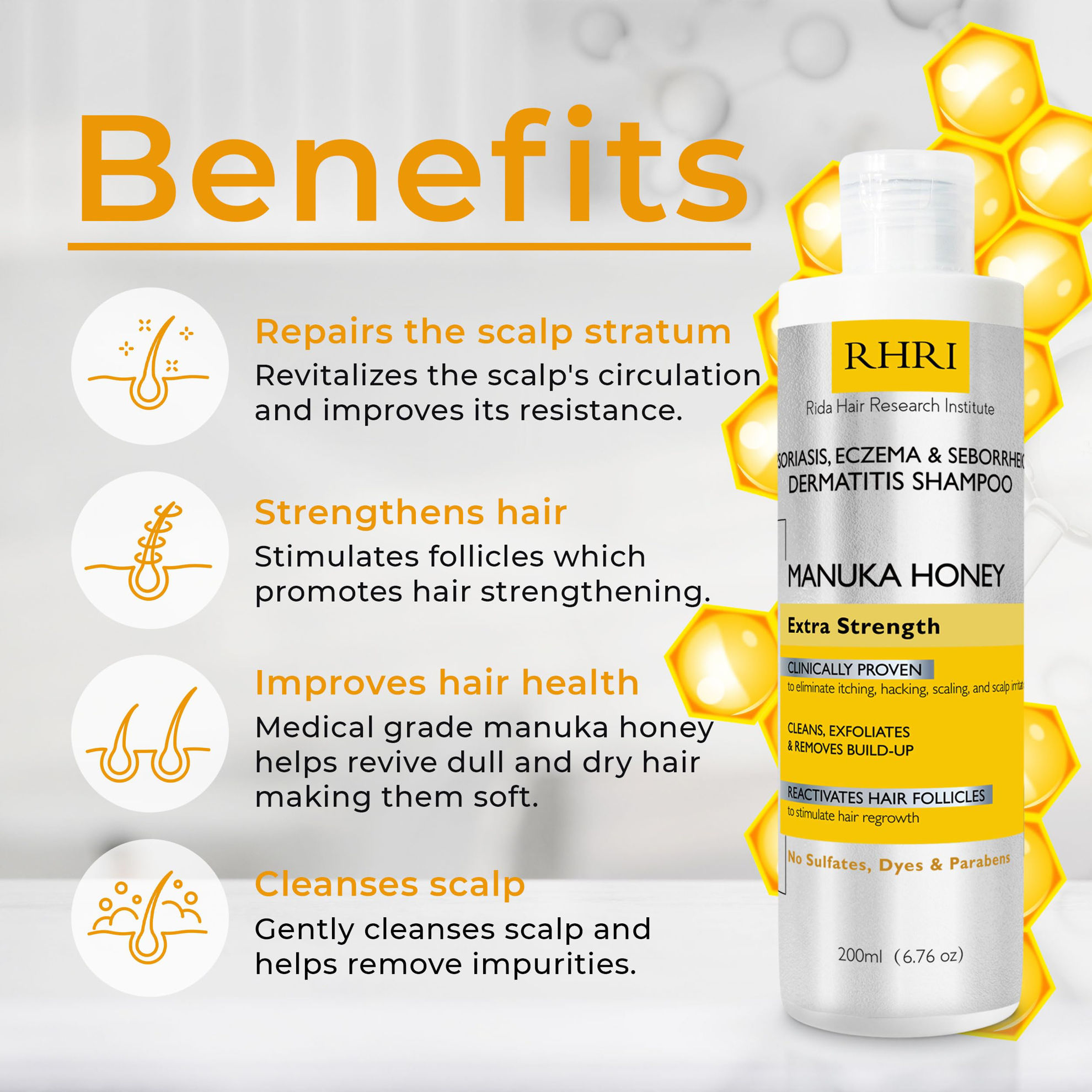 GetUSCart- Rida Hair Research Institute Psoriasis Shampoo for Men ...