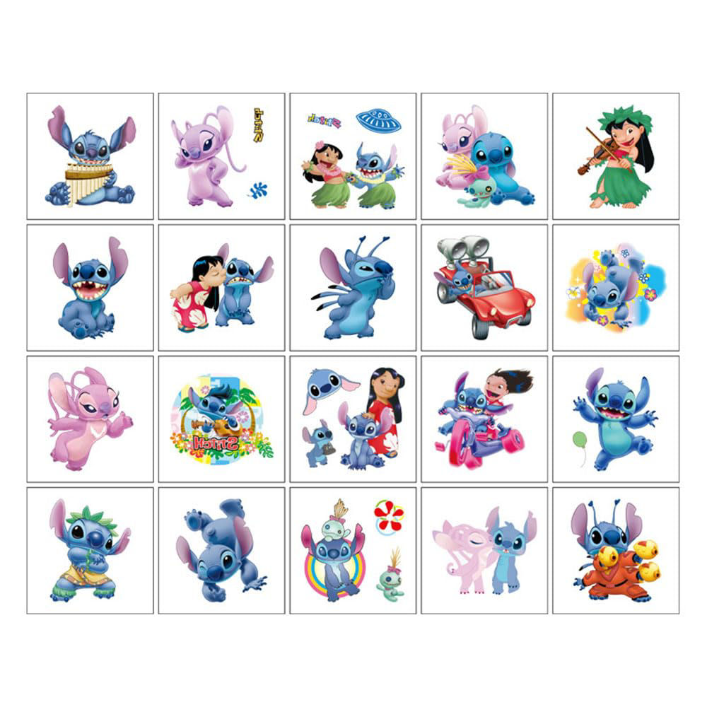 GetUSCart- 40pcs Stitch Temporary Tattoos for Kids, Lilo Stitch ...
