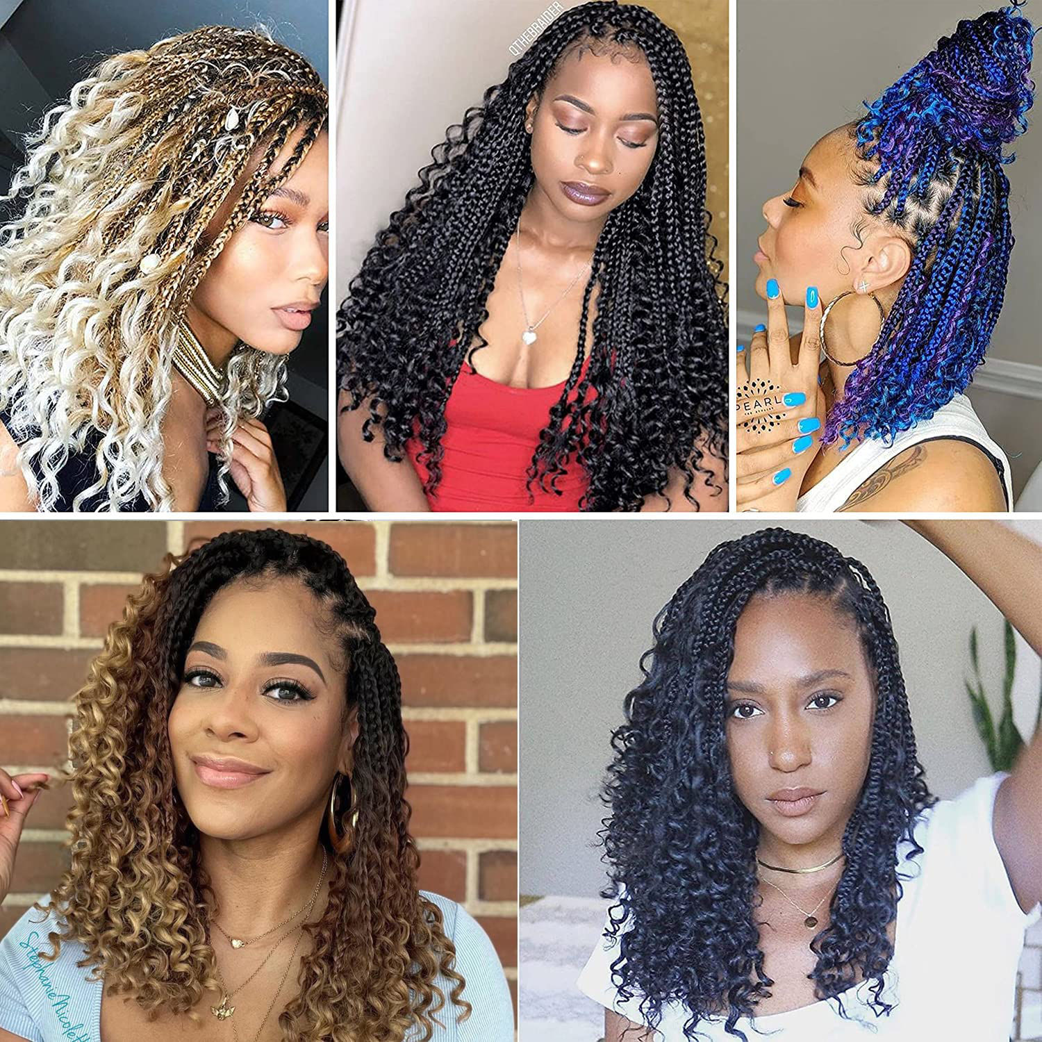 GetUSCart- 8 Packs Crochet Box Braids-24 Inch Boho Box Braids Crochet ...