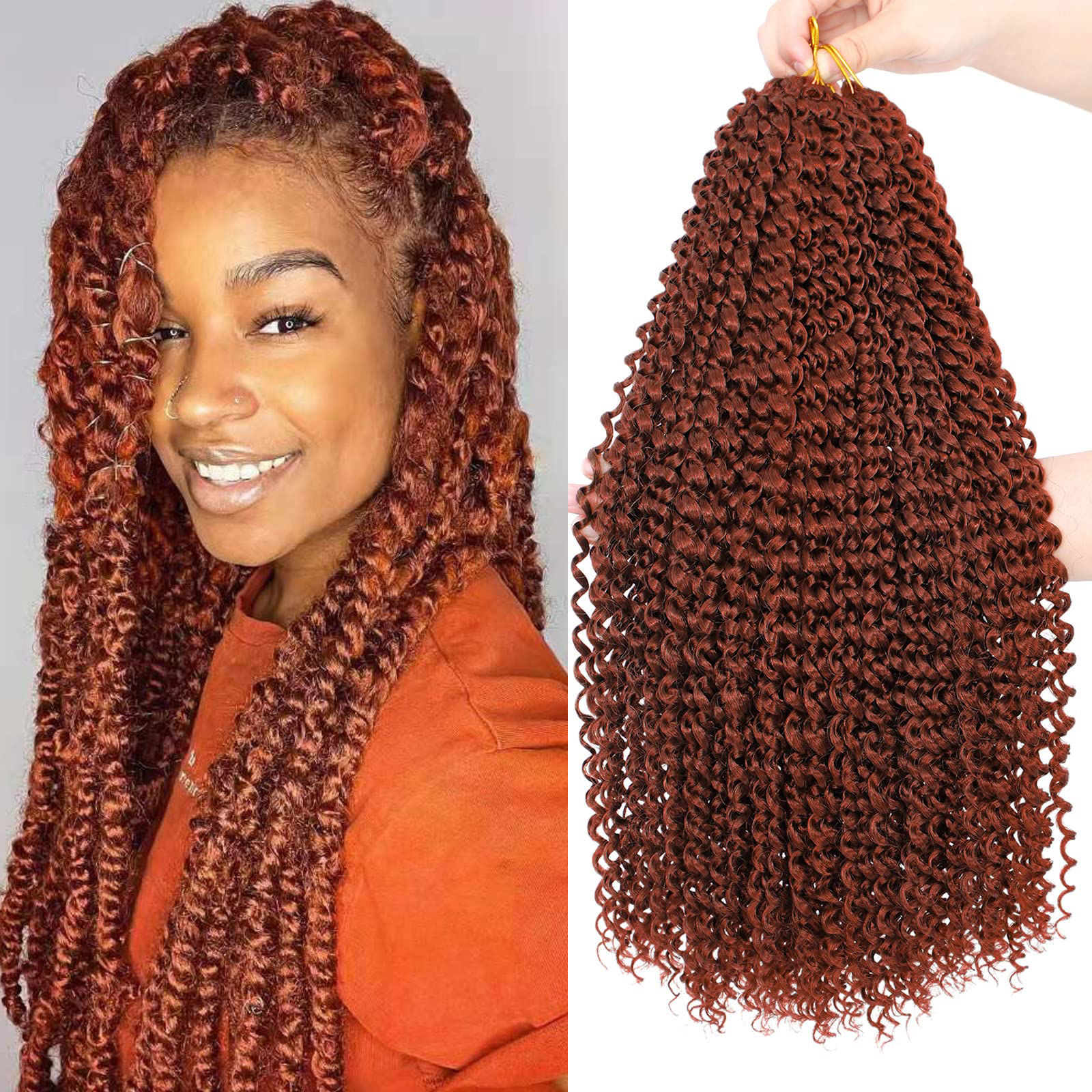GetUSCart- Dansama Passion Twist Hair 6 Packs Water Wave Braiding Hair ...