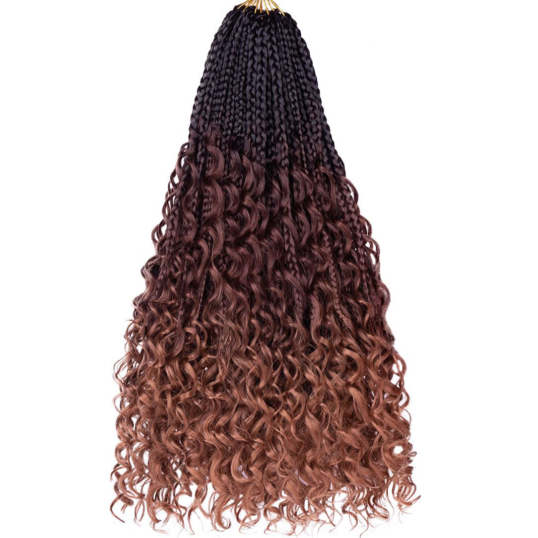 GetUSCart- Beverlee 18 Inch Boho Box Braids 8 Packs Goddess Box Braids ...