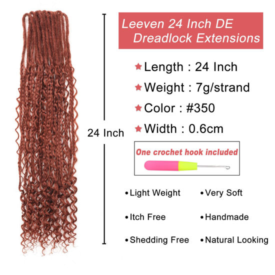 GetUSCart- Leeven Double Ended Synthetic Dreadlock Extensions 24 Inch ...