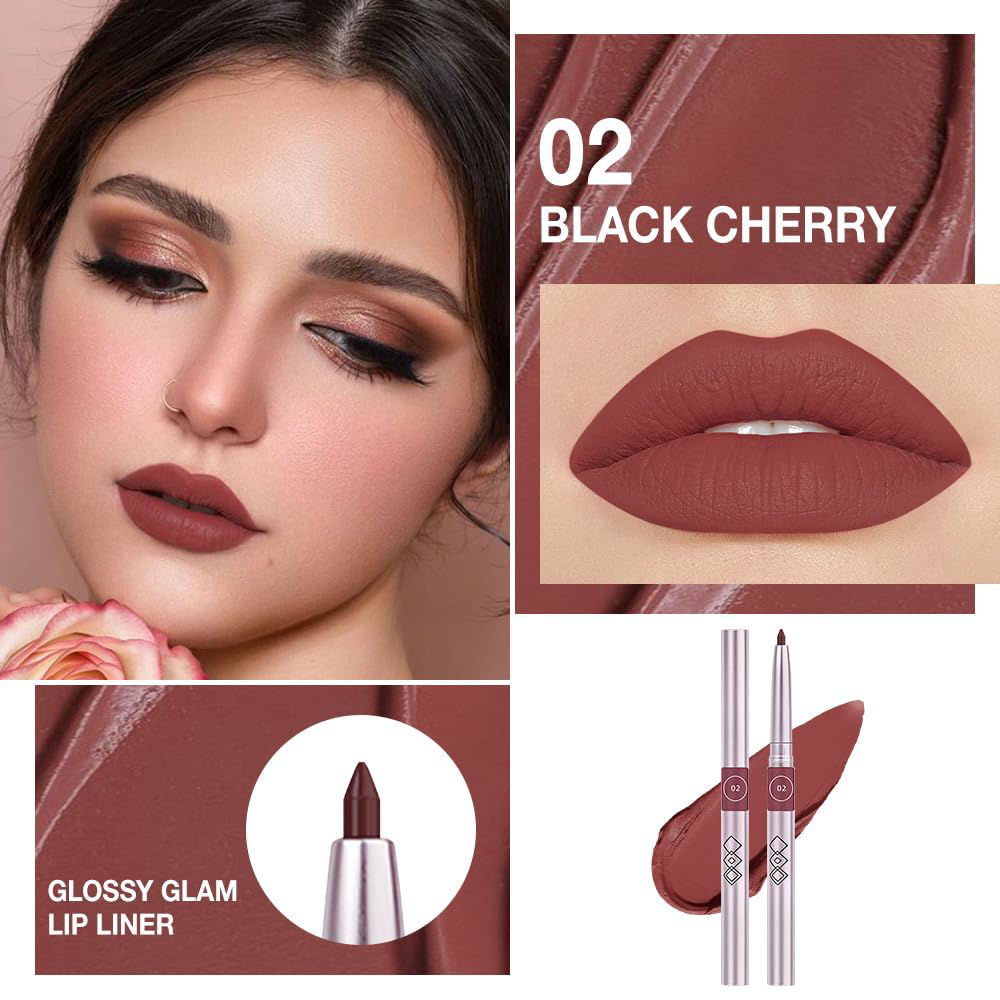 GetUSCart- evpct Silky Smooth Lip Liner Pencil Retractable, Cherry Red ...