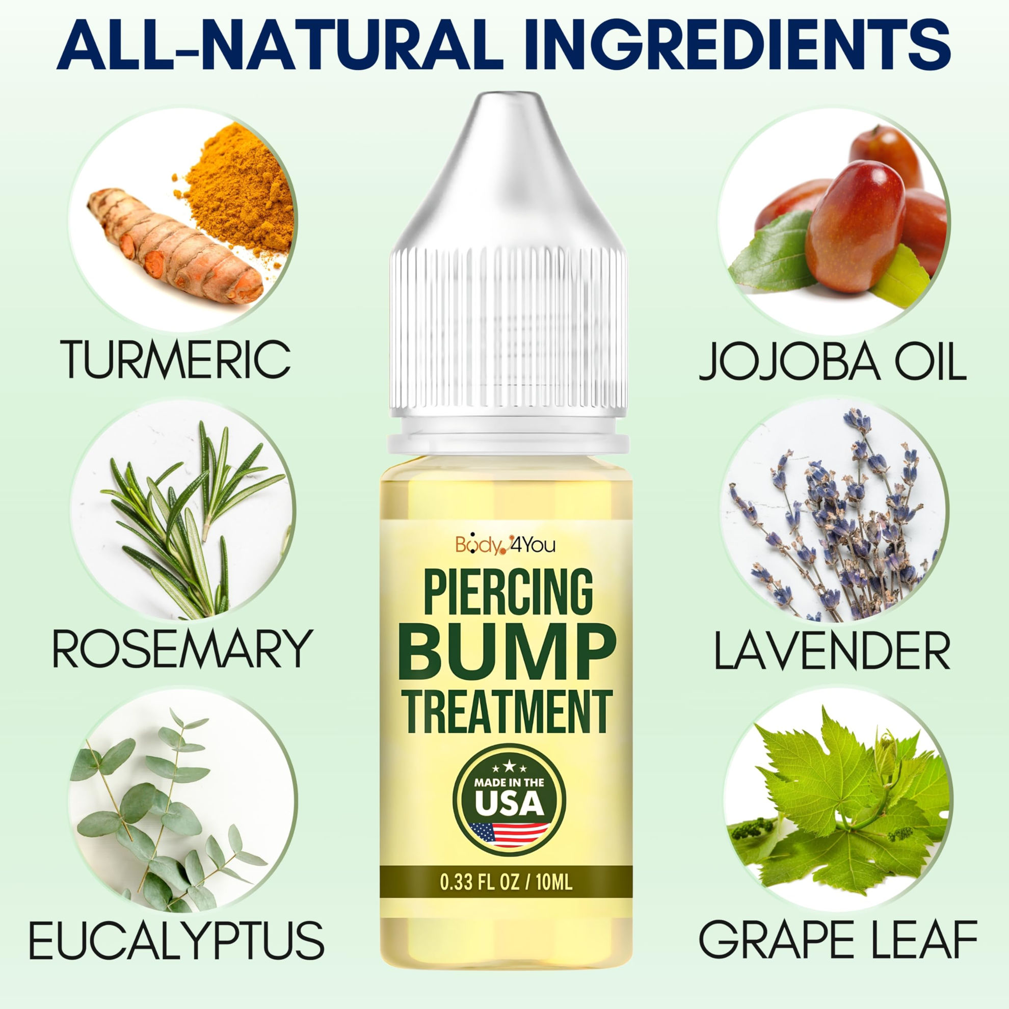 GetUSCart- BodyJ4You Piercing Keloid Bump Removal - Natural Oil ...