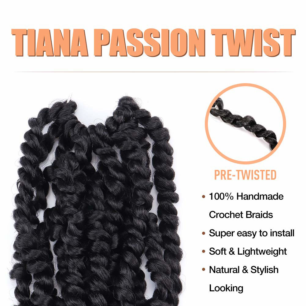 GetUSCart- ToyoTress Tiana Passion Twist Hair - 12 Inch 8 Packs Pre ...
