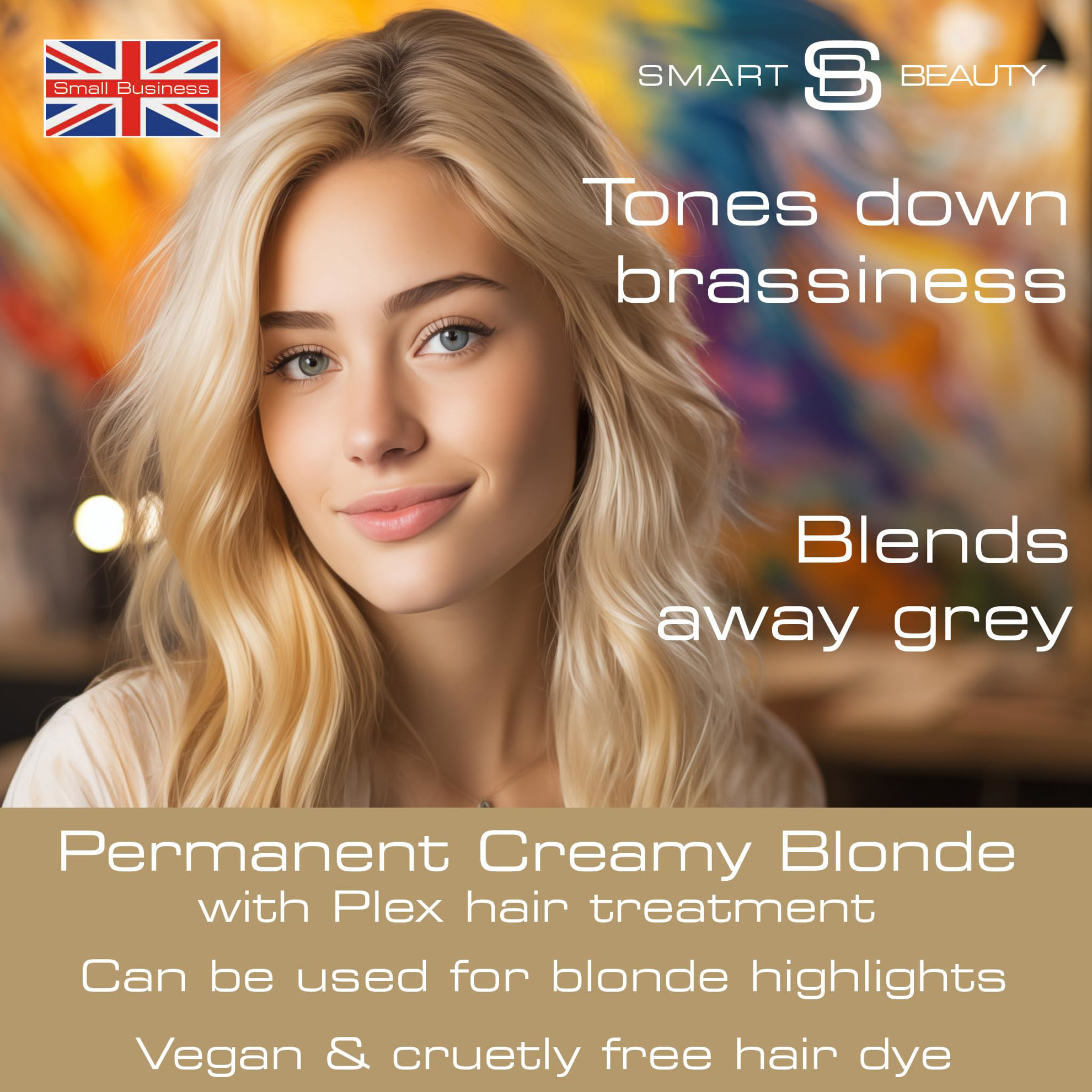 GetUSCart- Smart Beauty Creamy Blonde Hair Dye Permanent with Plex Anti ...