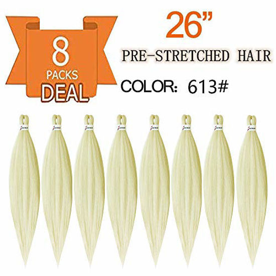 GetUSCart- SHUOHAN 8 Packs Pre-stretched 26 Inch Braiding Hair ...