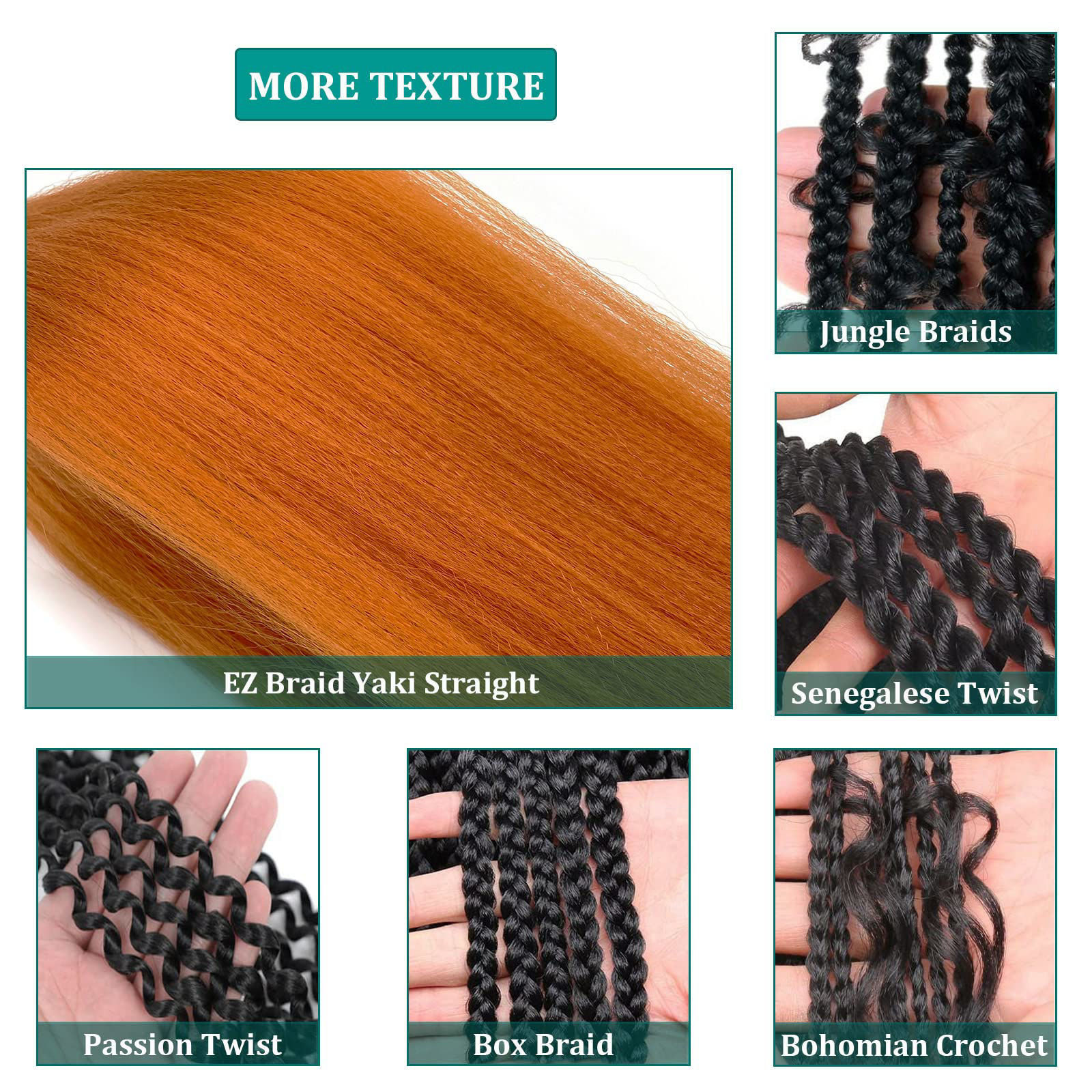 GetUSCart- UPruyo Prestretched Braiding Hair 30 inch Burnt Orange ...