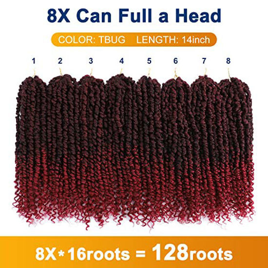 GetUSCart- Passion Twist Hair - 14 Inch 8X Pretwisted Passion Twist ...
