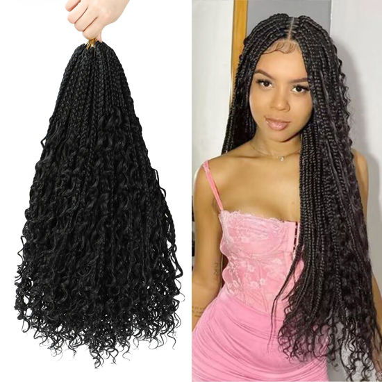 GetUSCart- 8 Packs Crochet Box Braids-16 Inch Boho Box Braids Crochet ...