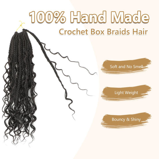 GetUSCart- 8 Packs Crochet Box Braids-16 Inch Boho Box Braids Crochet ...