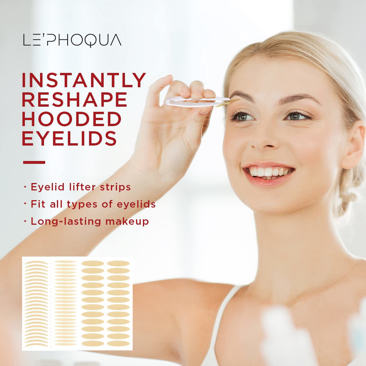 GetUSCart- Eyelid Tape, Instant Double Eye Lid Tape Invisible, Eyelid ...