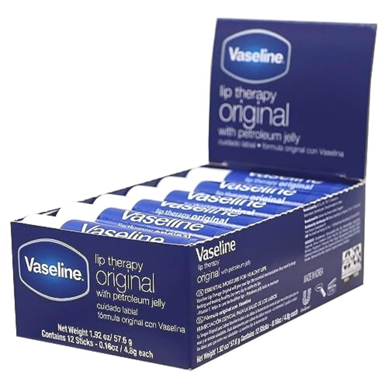 GetUSCart- Vaseline Lip Original - 12 Pack Box