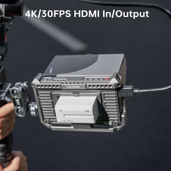 GetUSCart- VILTROX 2000nits Video Field Monitor Rig Cage Kit, 4K HDMI ...