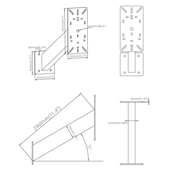 GetUSCart- Gudwells Universal Outdoor Keypad Mounting Pedestal ...