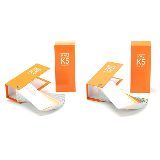 GetUSCart- RAL K5 Color Chart, 1 x Gloss, 1 x Semi-Matte, Full Page ...