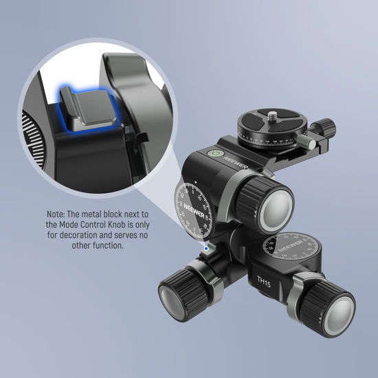 GetUSCart- NEEWER 3 Way Geared Tripod Head with 360° Panoramic Arca QR ...