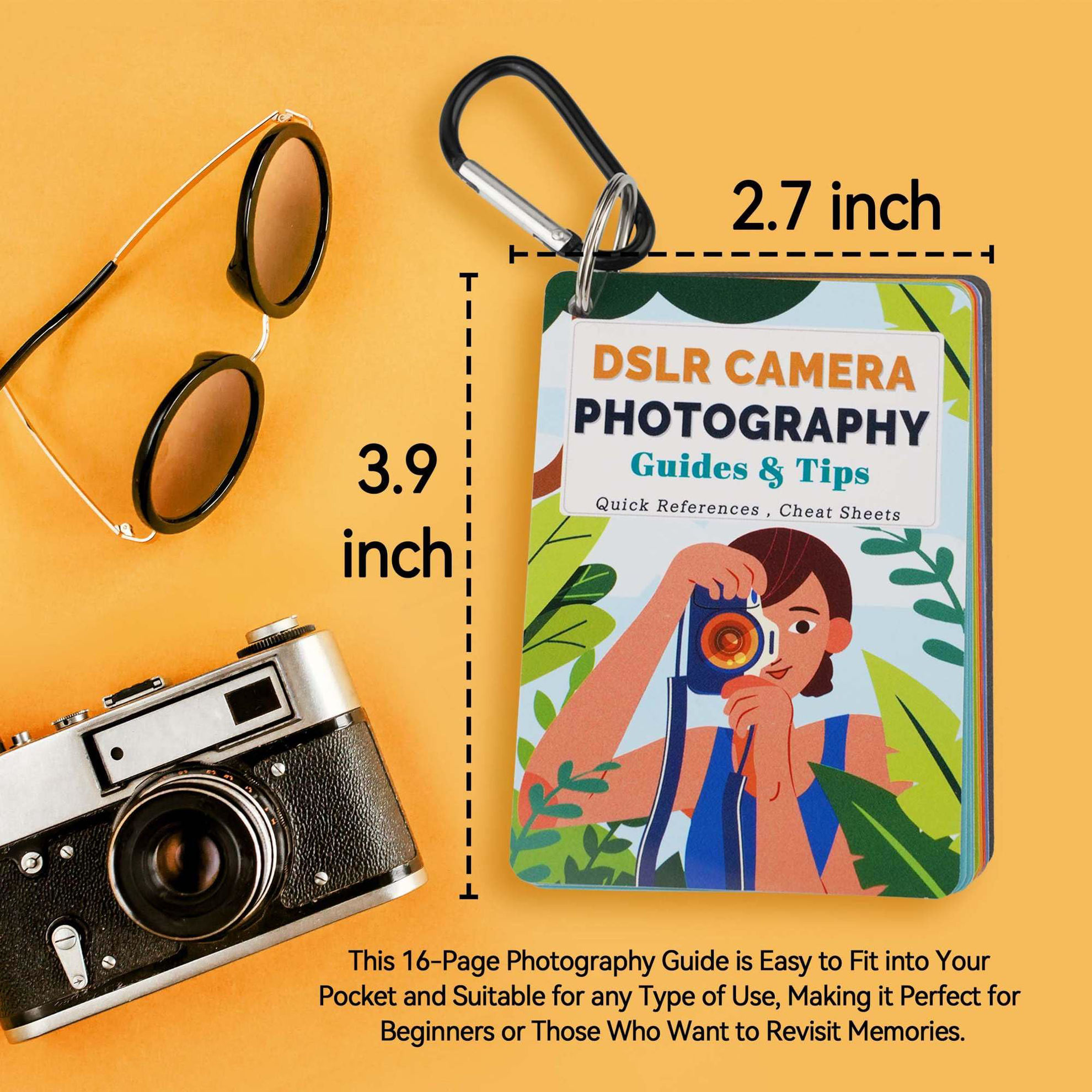 GetUSCart- DSLR Cheat Sheet Settings: Camera Settings Cheat Book for Canon Nikon Sony - Basic ...