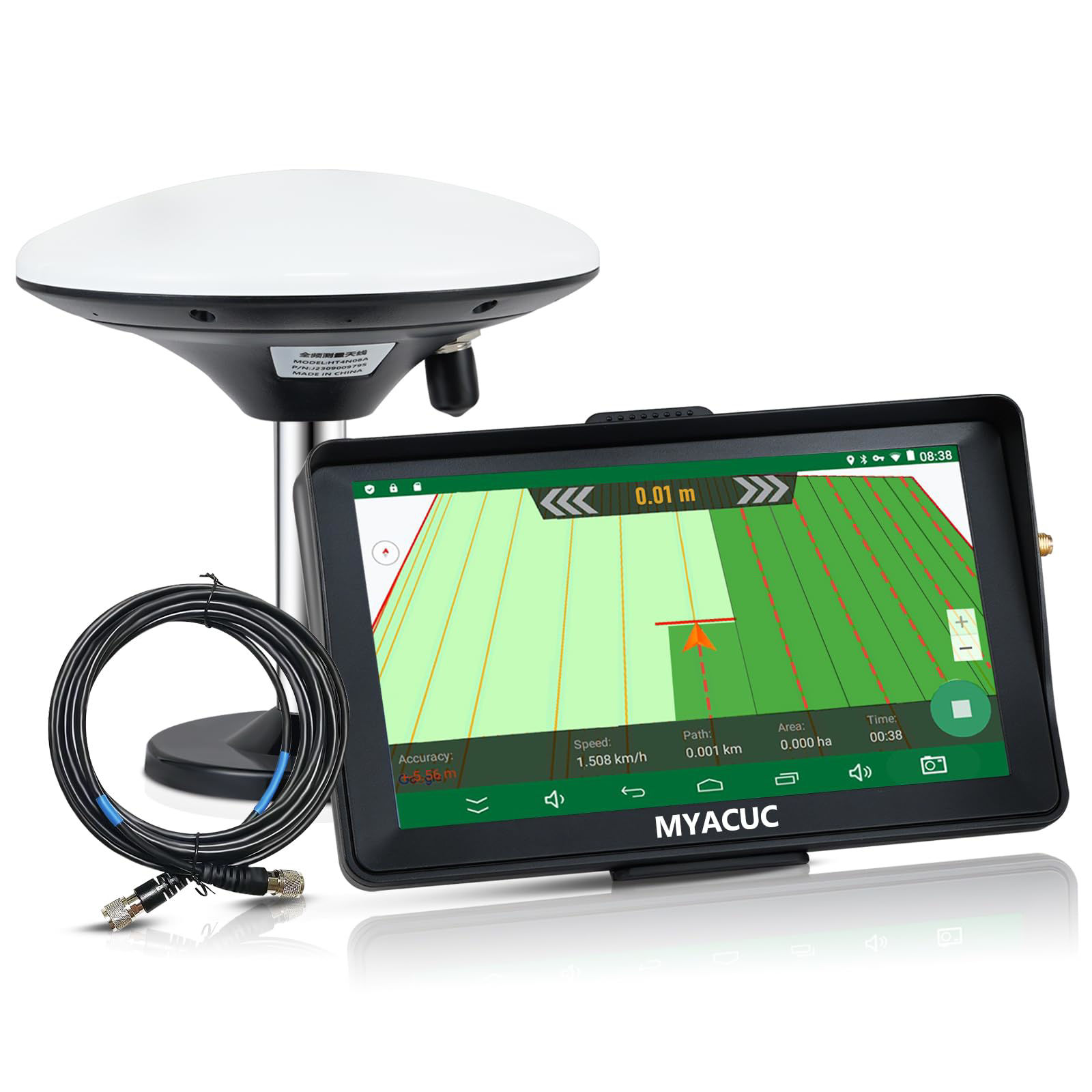 GetUSCart- MYACUC Tractor GPS Navigator 7" Touch Screen GNSS ...