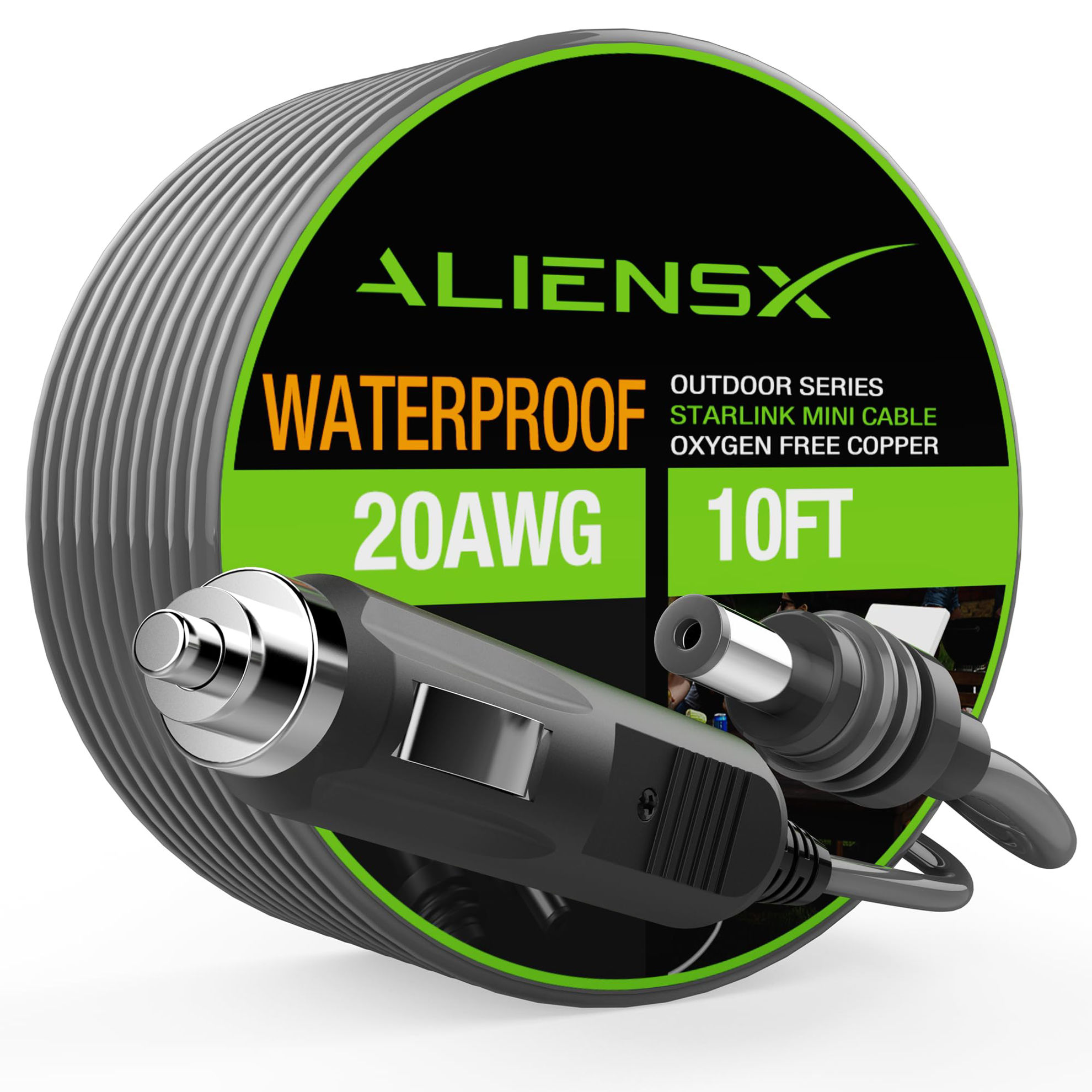 GetUSCart- ALIENSX 3M/10FT Car Charger to DC Power Cable for Starlink ...