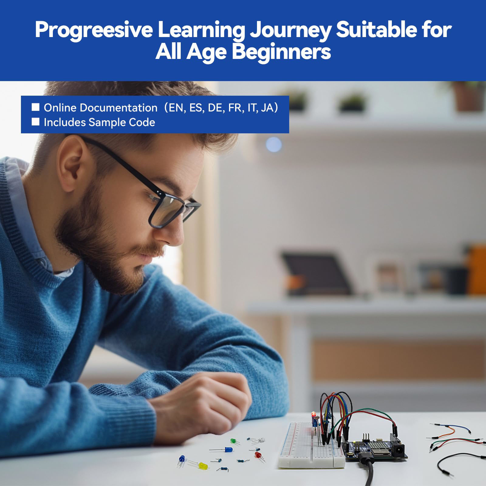 GetUSCart- SunFounder Elite Explorer Kit with Original Arduino Uno R4 ...