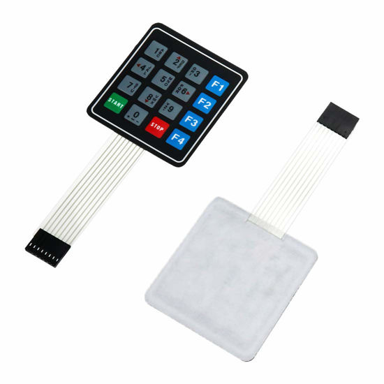 GetUSCart- Xiaoyztan 16-Key Matrix Membrane Switch, 4 x 4 Universal Array Keypad with 8 Pin 2 ...