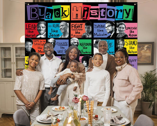 GetUSCart- Sunwer Black History Month Photo Booth Backdrop Pan African ...