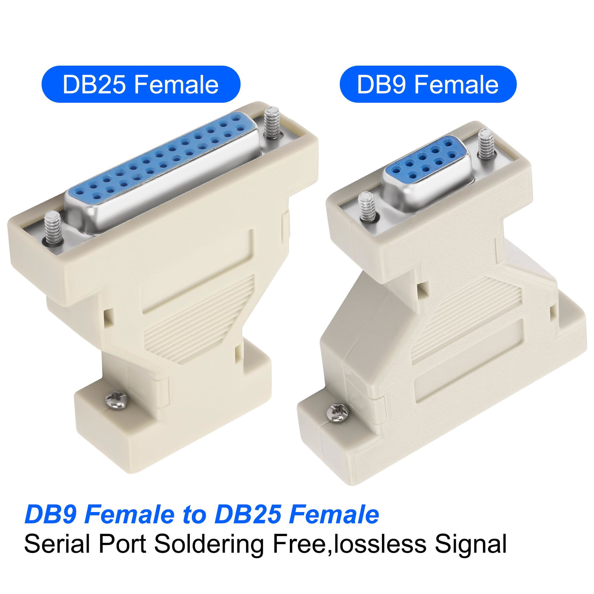 GetUSCart- MEIRIYFA DB9 to DB25 Serial Coupler Adapter,DB9 Female to ...