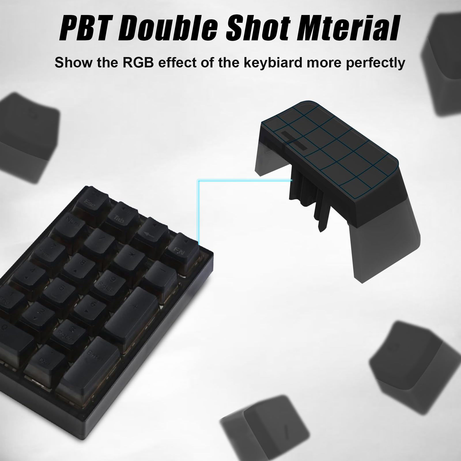 GetUSCart- BOYI TD21 HotSwap Mechanical Numeric Keypads,21 Keys Mini ...