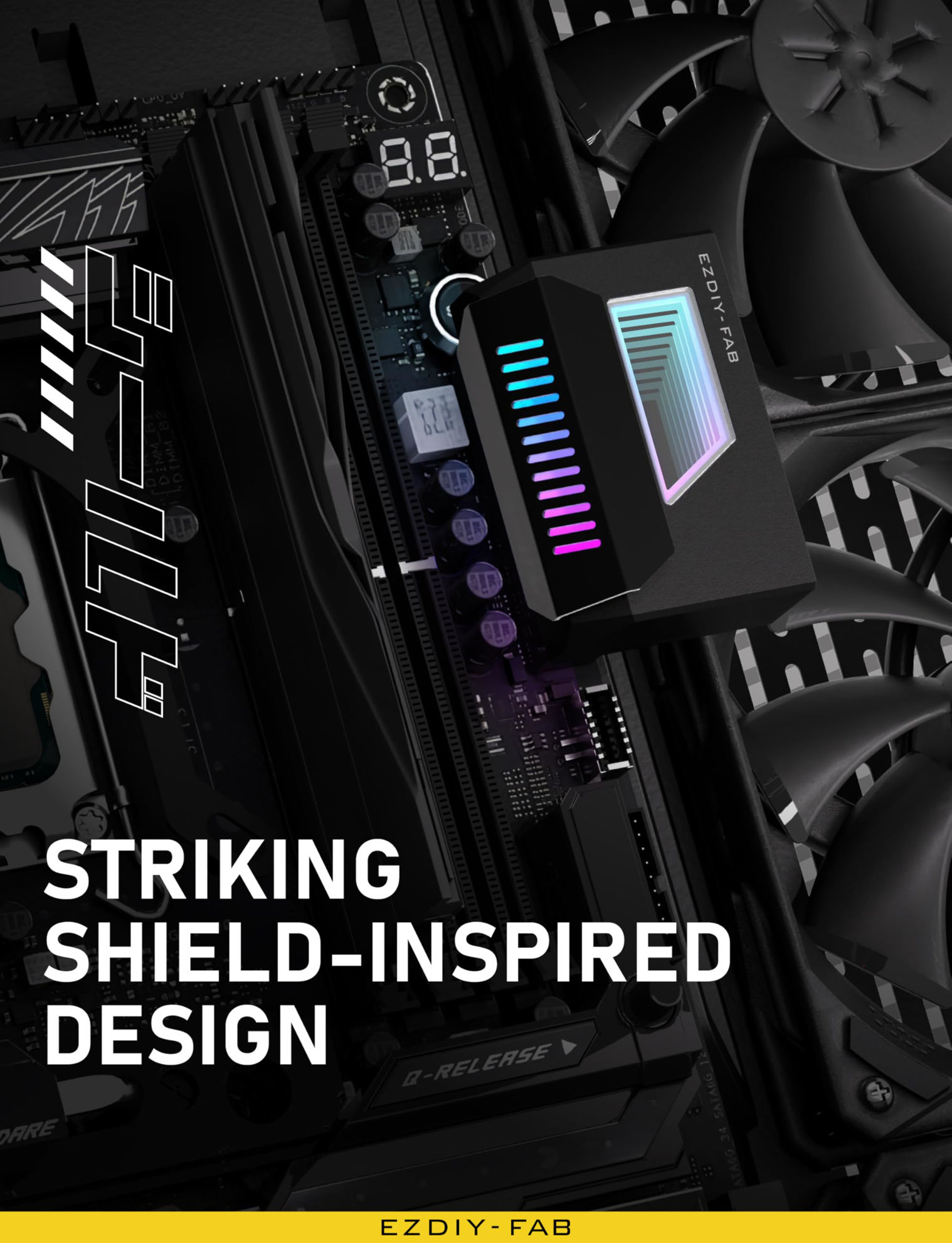 GetUSCart- EZDIY-FAB Shield 24-Pin Angle Adapter with Infinity Mirror ...