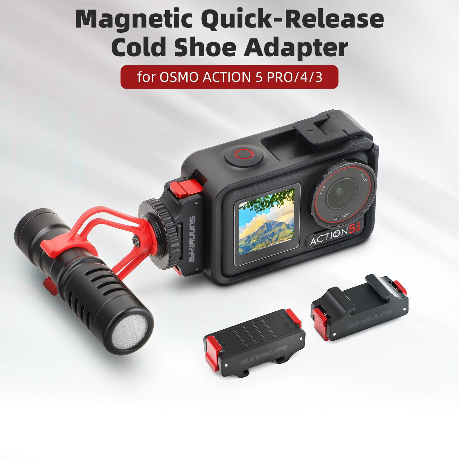 GetUSCart- Osmo Action Cold Shoe Expansion Kit, Osmo Action 5 Pro ...