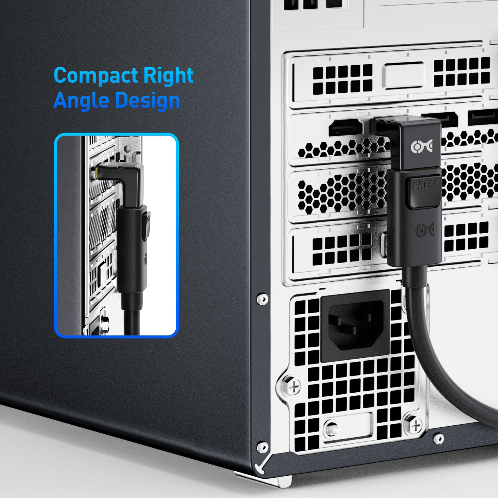GetUSCart- Cable Matters 4K@240Hz Right Angle DisplayPort 1.4 Adapter ...