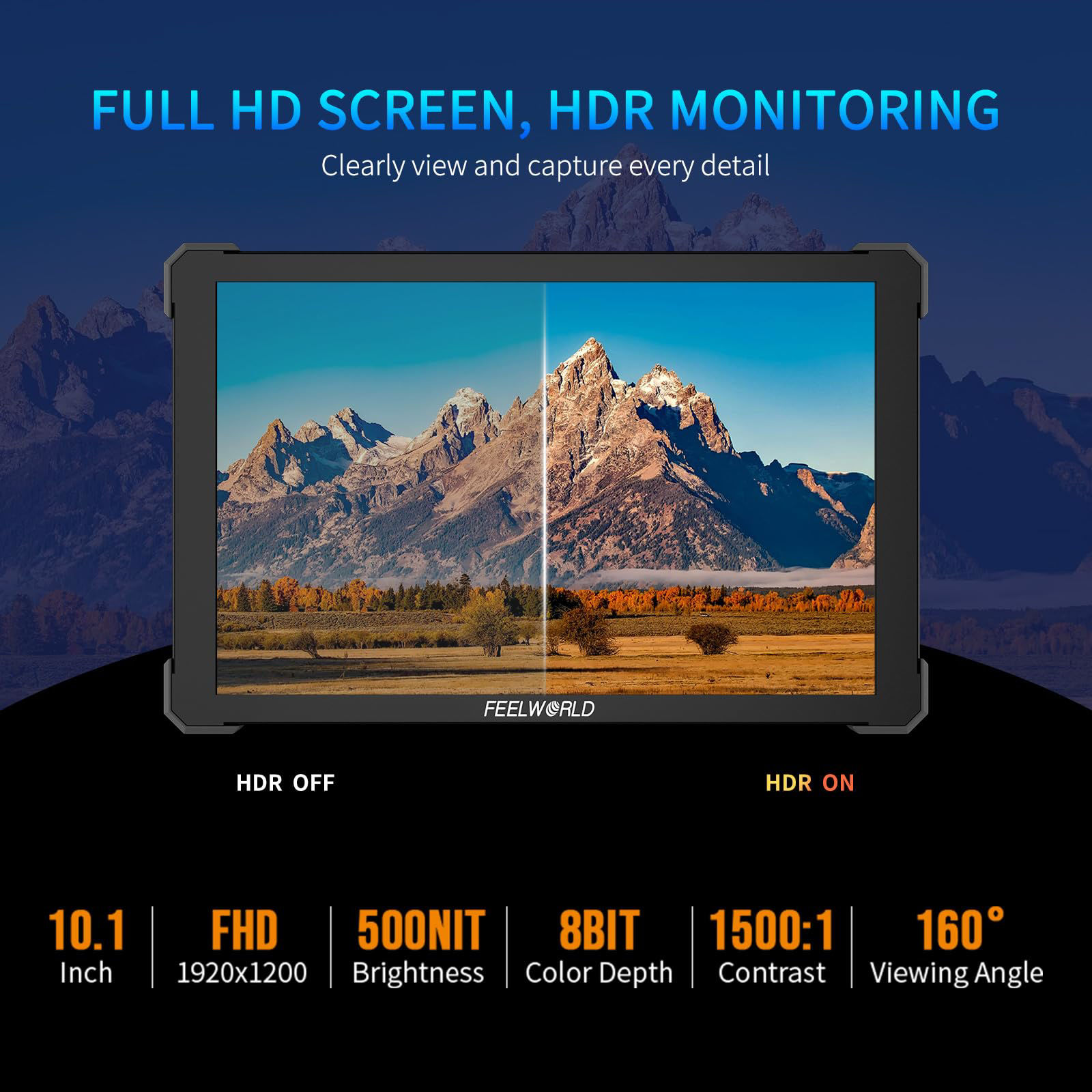 GetUSCart- FEELWORLD T10 10.1 Inch Aluminium Camera Field DSLR Monitor ...