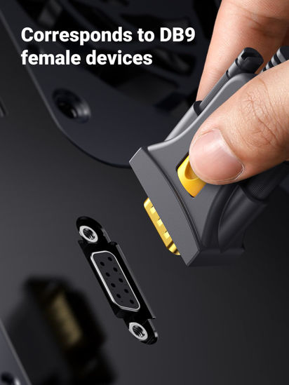 GetUSCart- UGREEN 3ft USB to Serial Adapter, Serial to USB Adapter DB9 ...