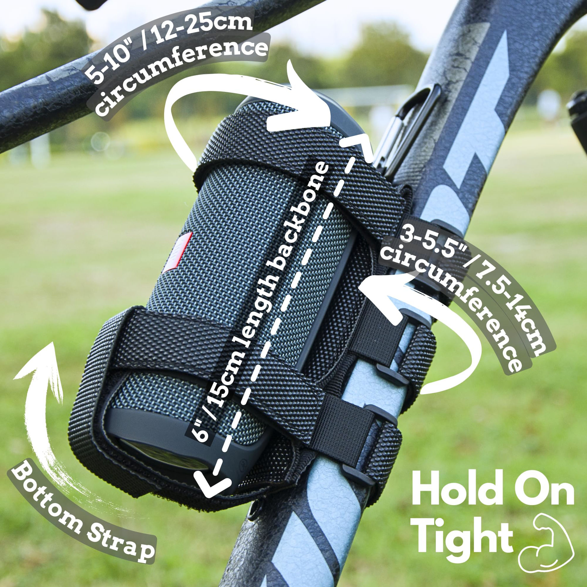 GetUSCart- Portable Bike Golf-Cart Speaker Mount - Adjustable Strap ...