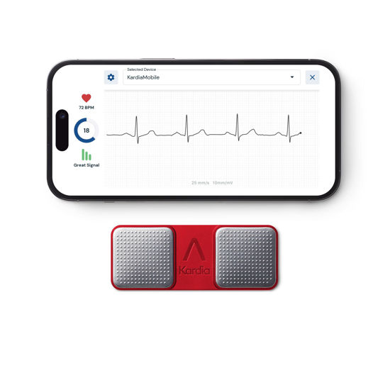 GetUSCart- KardiaMobile RED 1-Lead Personal EKG Monitor - Record EKGs ...