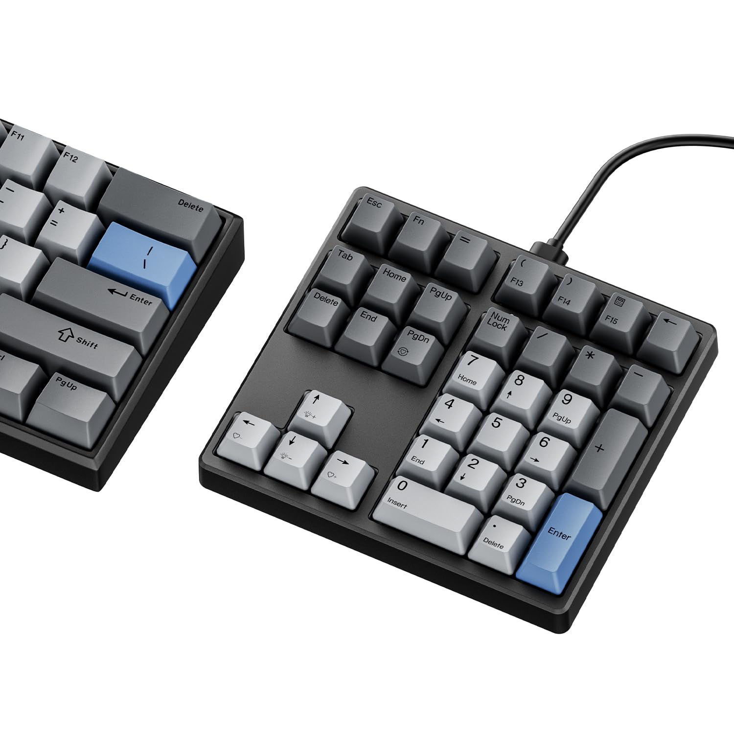 GetUSCart- FJÄDRAR Mechanical Number Pad, 34 Key Hot Swappable Numpad ...