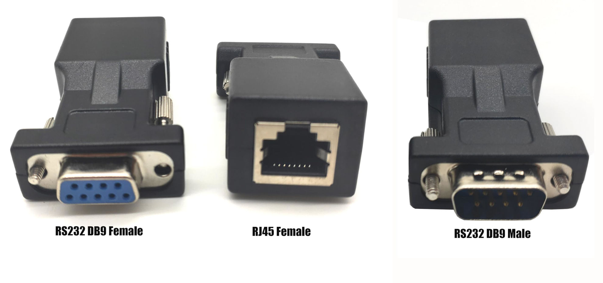 GetUSCart- Halokny RS232 DB9 9Pin to RJ45 Ethernet Converter, DB9 Male ...