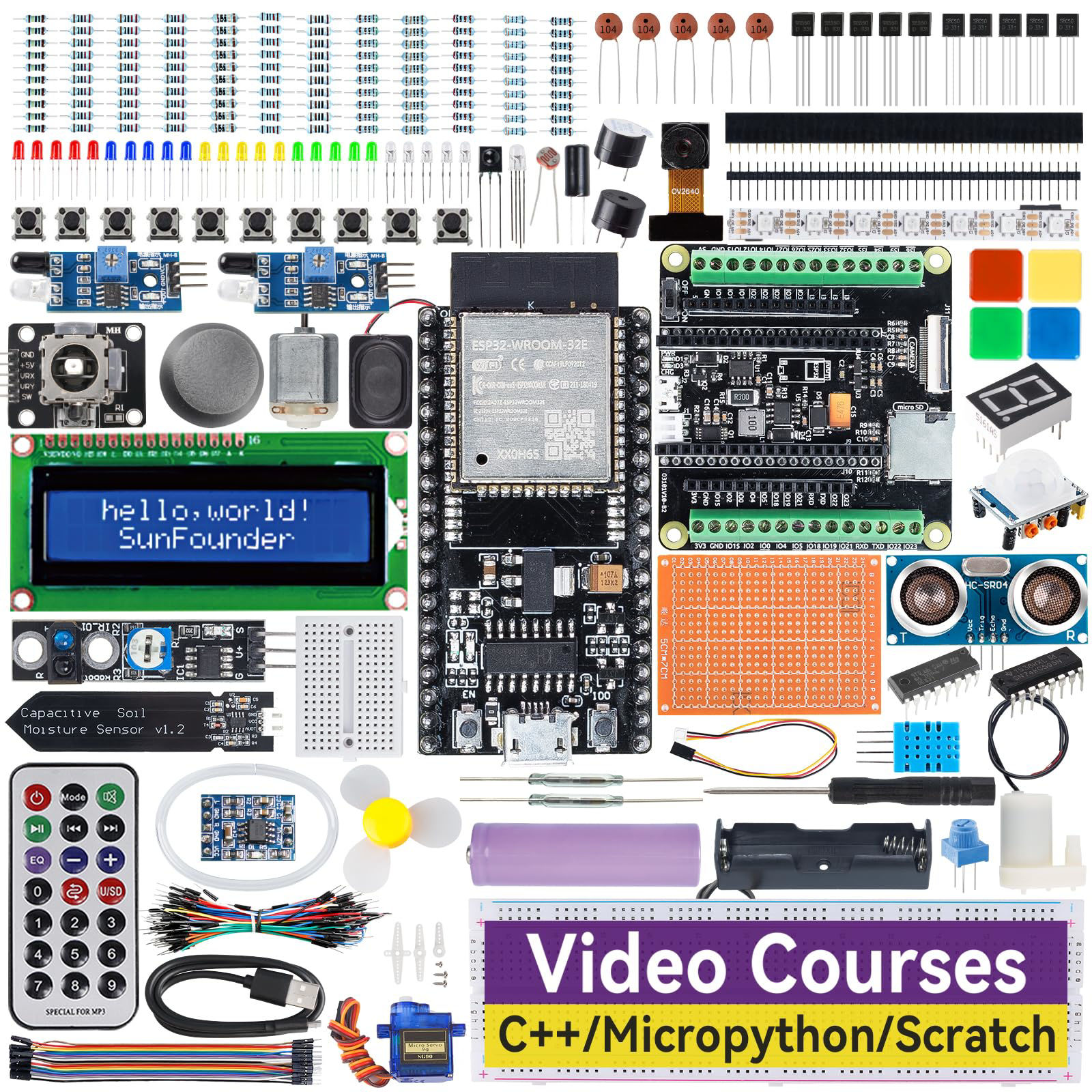 GetUSCart- SunFounder ESP32 Ultimate Starter Kit (Compatible with ...