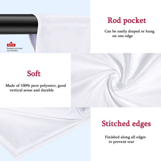 GetUSCart- 8FTX10FT White Backdrop Background for Photography, High ...