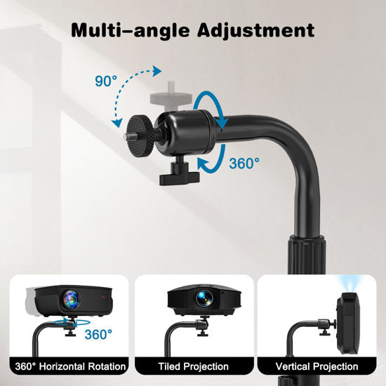 GetUSCart- BAISHUN Projector Floor Stand with 1/4 Inch Thread ...