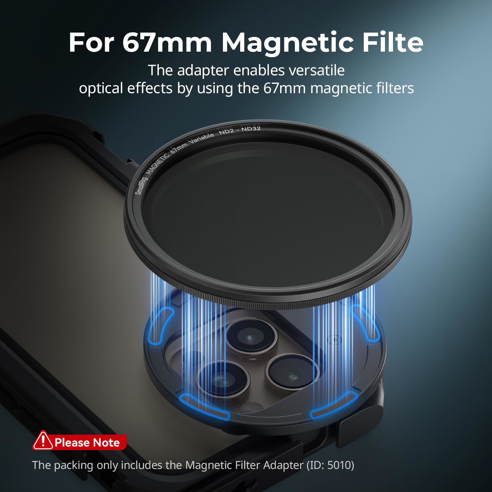 GetUSCart- SmallRig 67mm Magnetic Filter Adapter Side Mount Version for ...