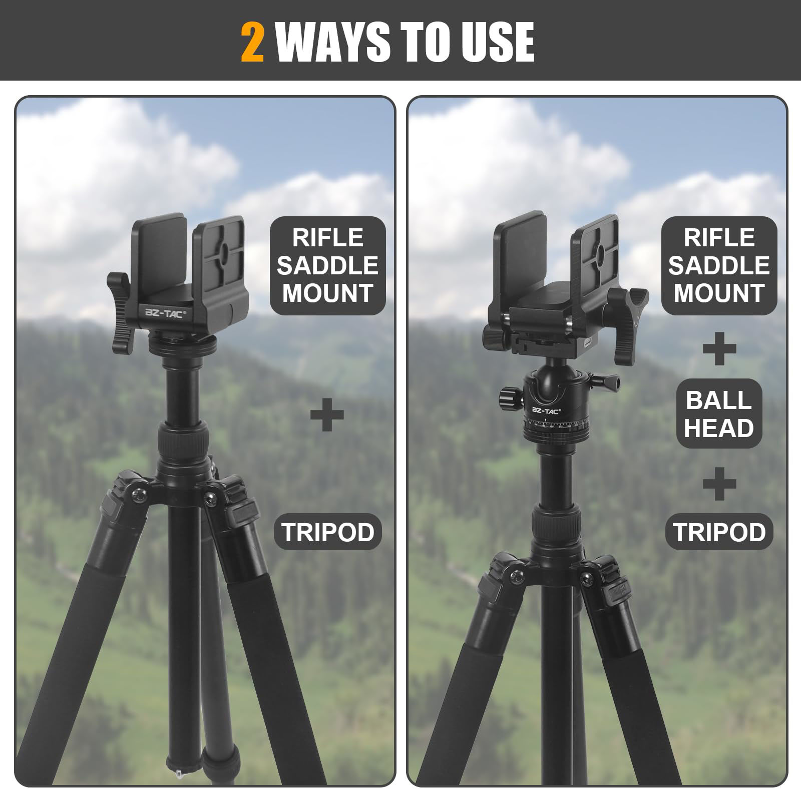 GetUSCart- Universal Gun Rifle Clamp Shooting Tripod Rest with Arca ...