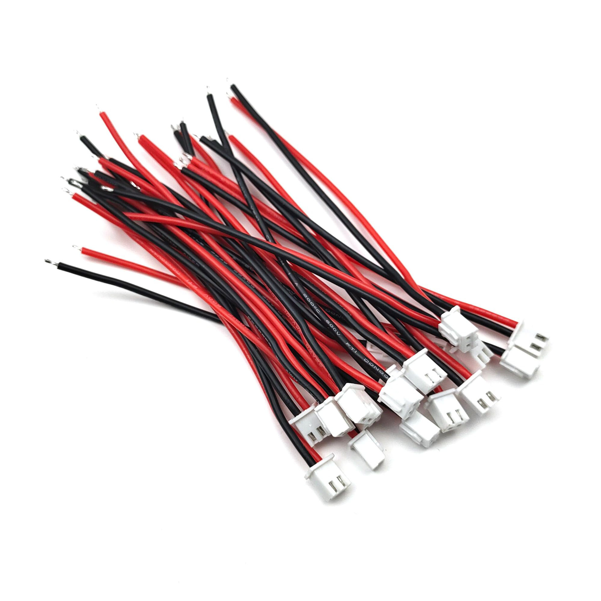 GetUSCart- 20 Sets Mini Micro JST-XH 2.54mm Pitch 2 Pin Male Connector with 10cm Silicone Wire ...