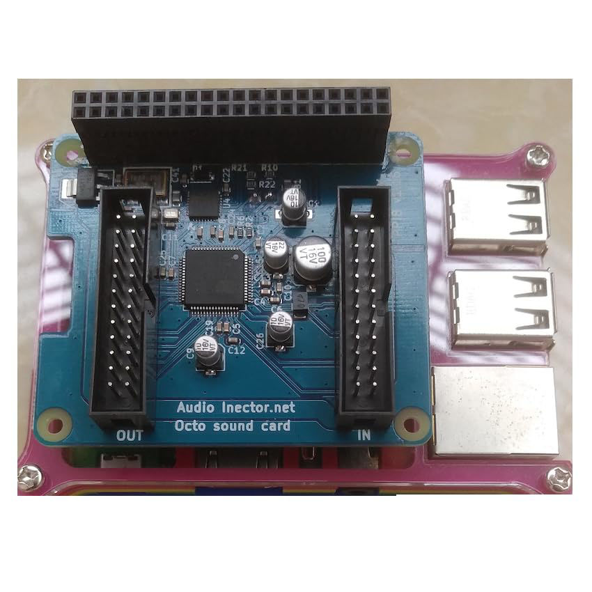GetUSCart- Audio Injector OCTO Sound Card for The Raspberry Pi with ...