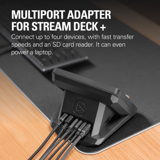 GetUSCart- Elgato USB Hub - For Stream Deck +, 2 USB-C Ports/2 USB-A ...