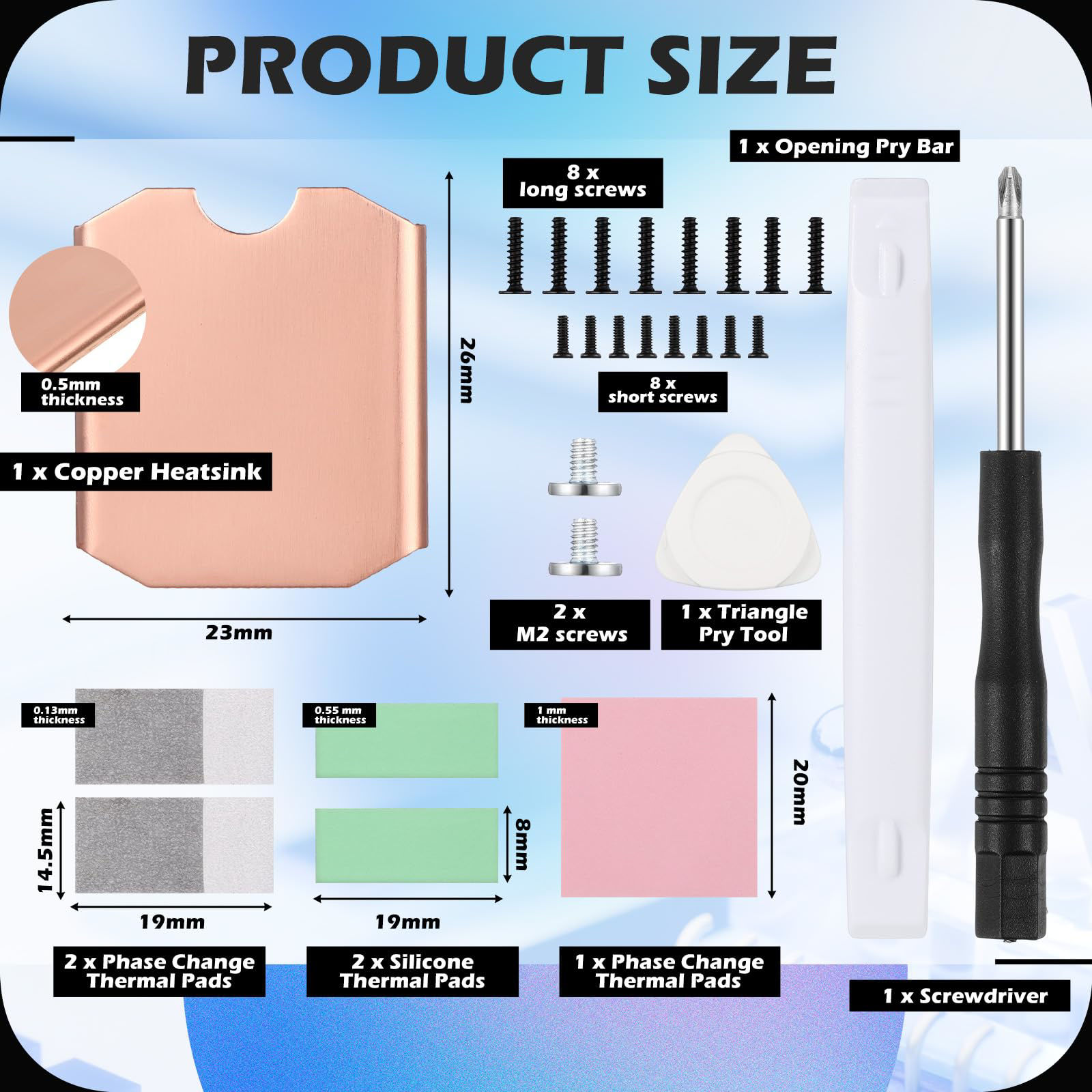 GetUSCart- Innconee SSD Heatsink Thermal Pad Compatible with Steam Deck ...